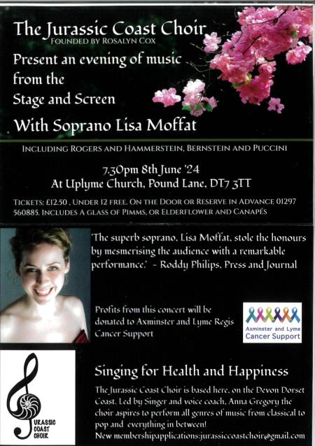 The Jurassic Coast Choir present an evening of music from stage and ...