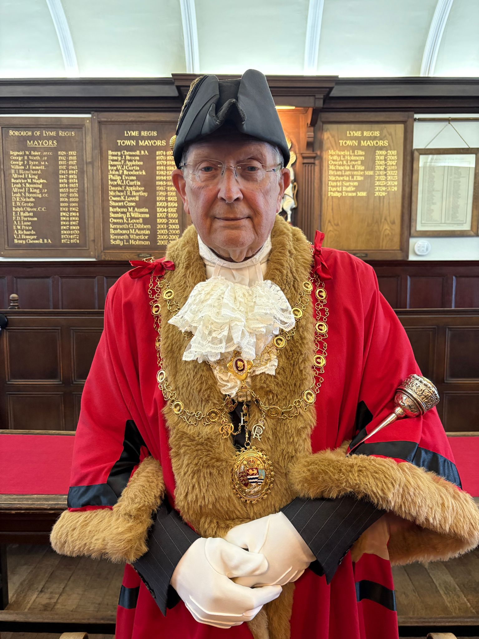 Cllr Philip Evans takes on the role of First Citizen, for a second term ...